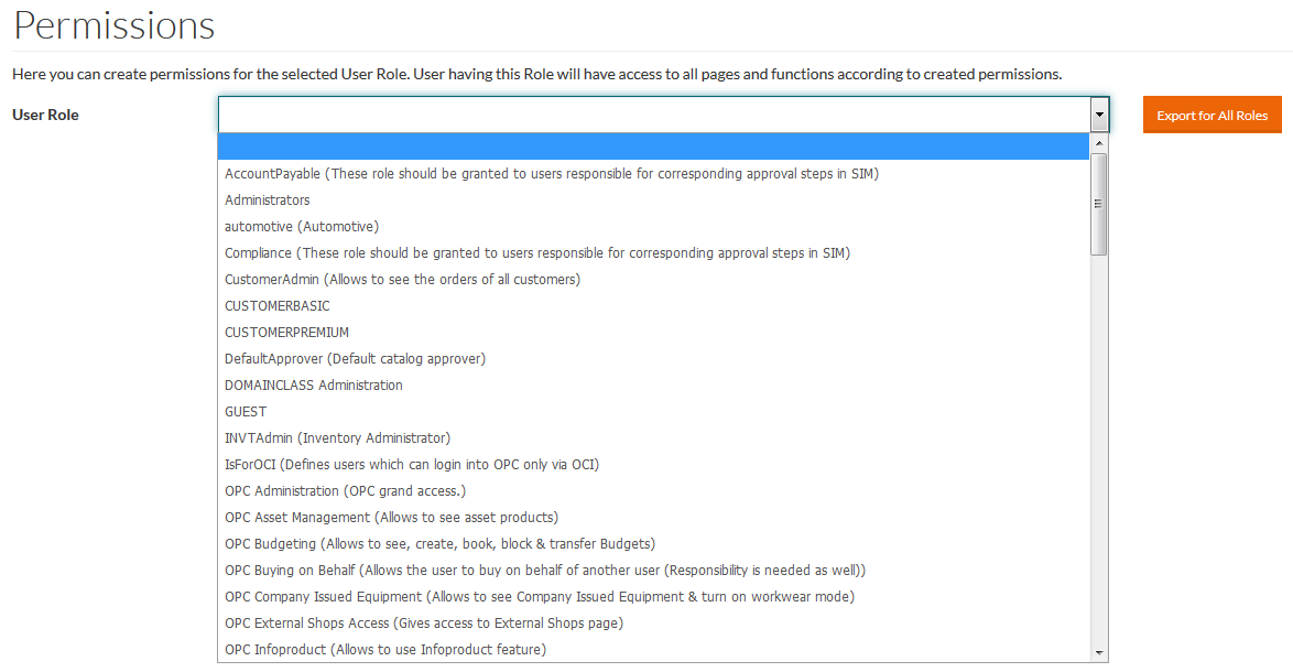 Provisioning Manager : Permissions
